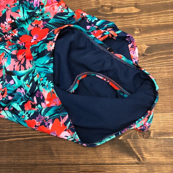 Swim | Pinup Floral Tropical Womens Halter Top Swim Suit | Poshmark